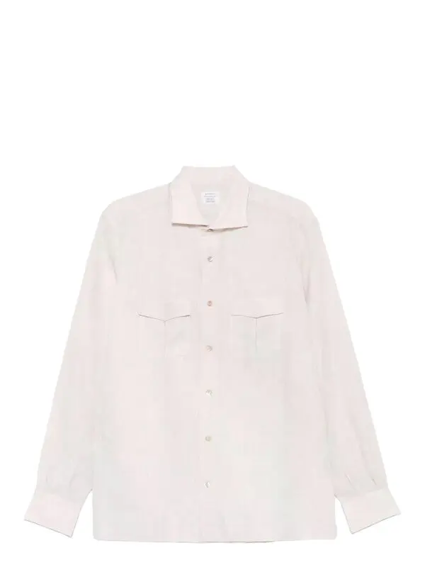 MAZZARELLI Linen Shirt - Neutrals