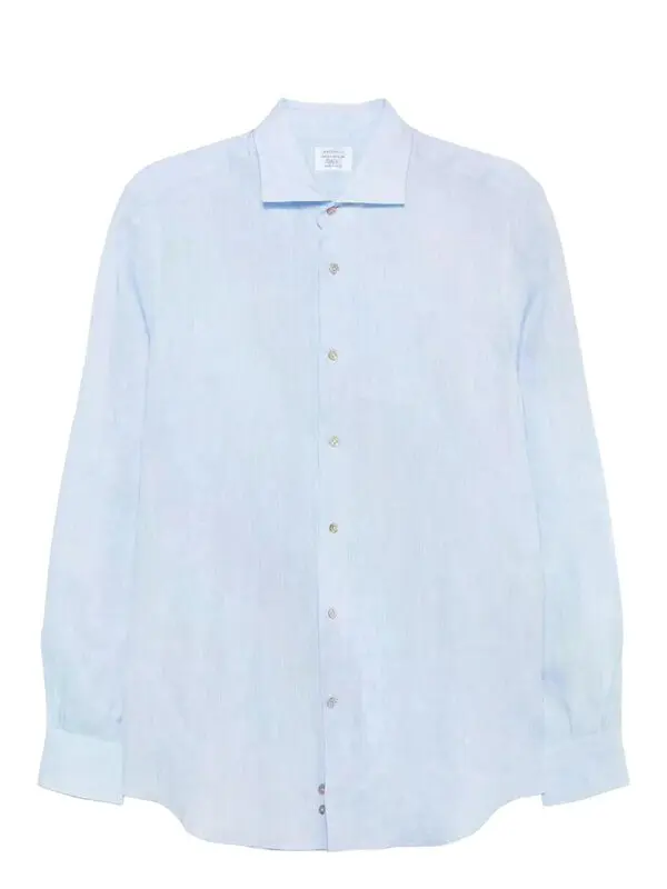 MAZZARELLI Linen Shirt - Blue