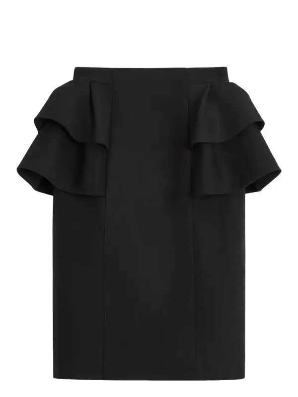Valentino Garavani Crepe Couture Midi Skirt - Black