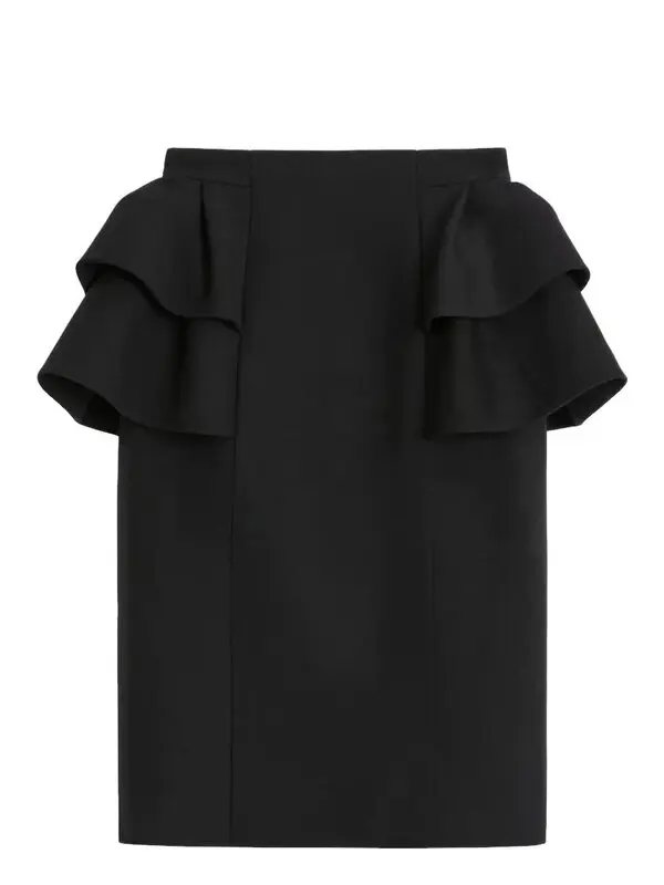Valentino Garavani Crepe Couture Midi Skirt - Black
