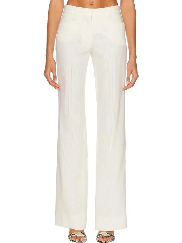 TOM FORD Tailored Low Waisted Pant - Champagne Silver