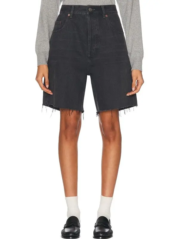 Saint Laurent Denim Short - Black Vendome