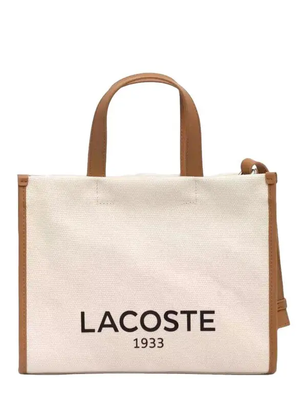 Lacoste Logo-print Tote - Neutrals