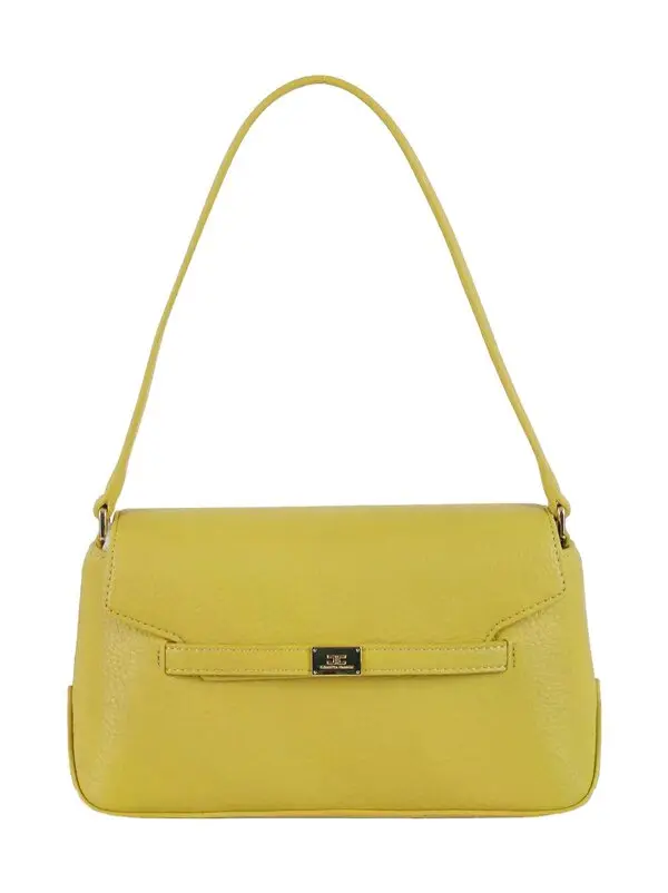Elisabetta Franchi Logo-plaque Shoulder Bag - Yellow