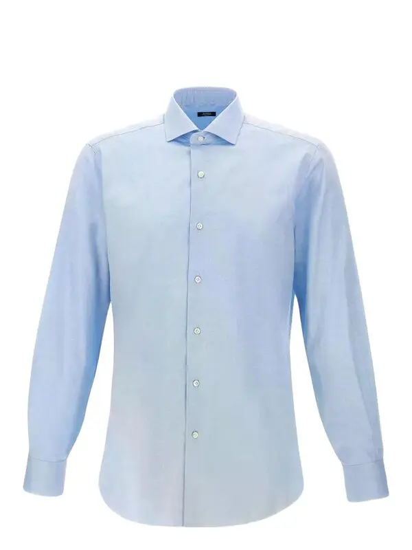 BARBA NAPOLI Cotton Shirt - Blue