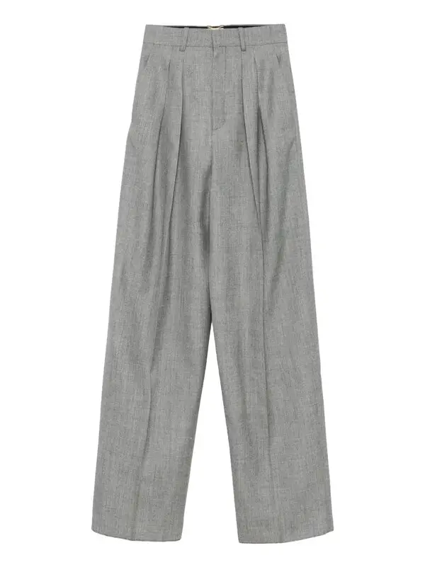 Saint Laurent Wool Trousers - Grey