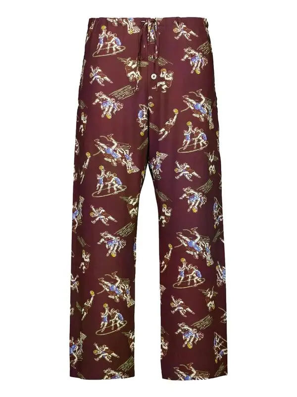 BODE Layup Printed Pyjama Pants - Red