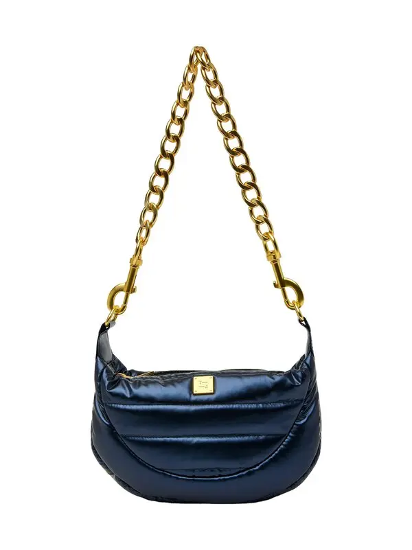 THINK ROYLN Tiny Dancer Hobo Bag - Pearl Indigo/gold Hardware