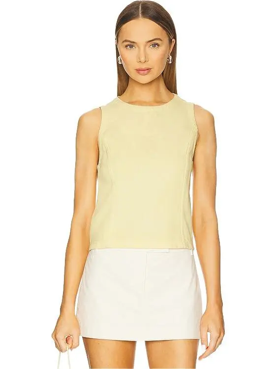Rag & Bone Ultra Featherweight Myla Top - Pastel Yellow