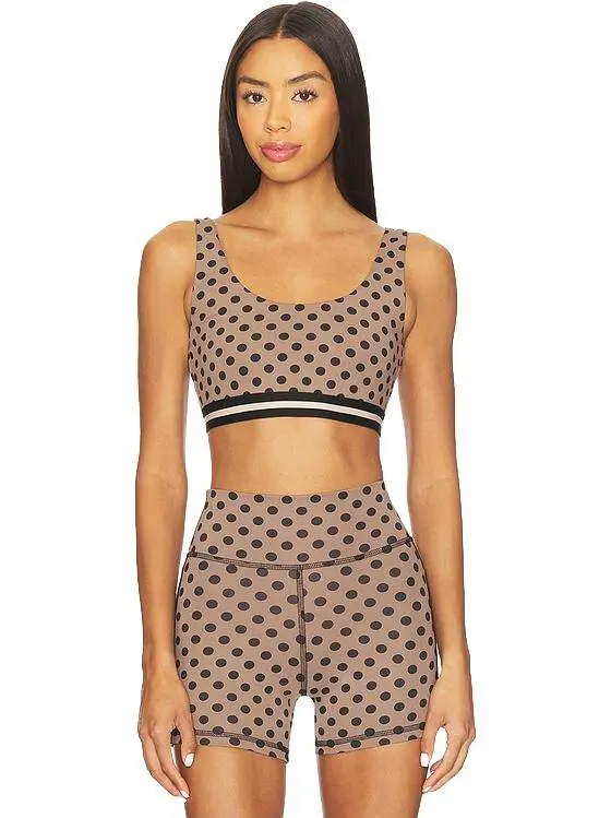Strut This The Gatsby Bra In Brown - Polk-a-dot