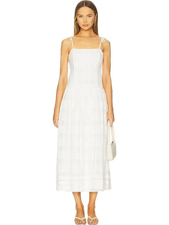 Rag & Bone Presley Plaid Dress - White