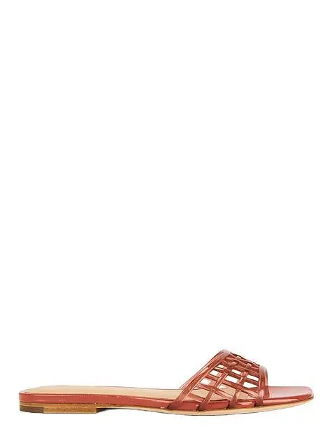 Veronica Beard Maris Jelly Sandal - Persimmon