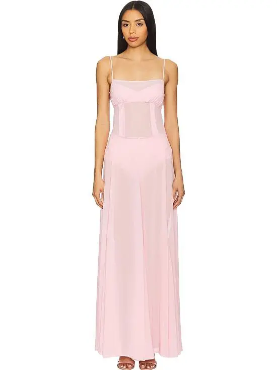 CAMILA COELHO Dia Maxi Dress - Baby Pink