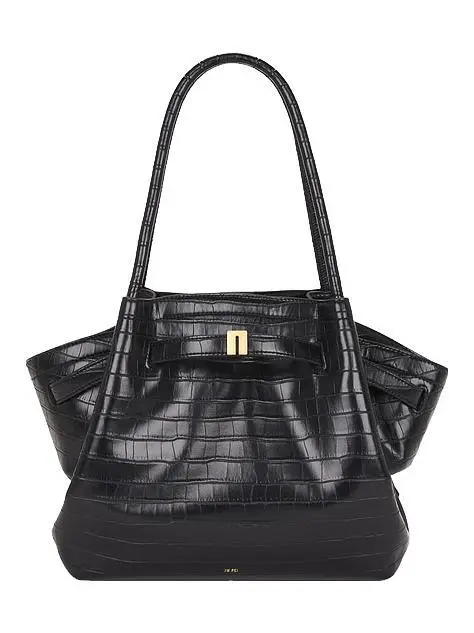 Jw Pei Hana Medium Tote Bag - Black Croc