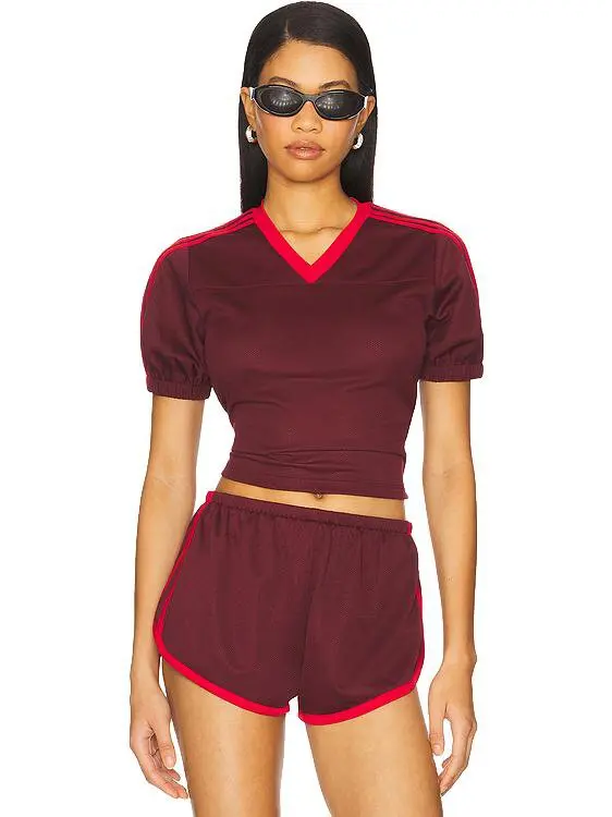 LOVERS AND FRIENDS Adina Top - Burgundy & Red
