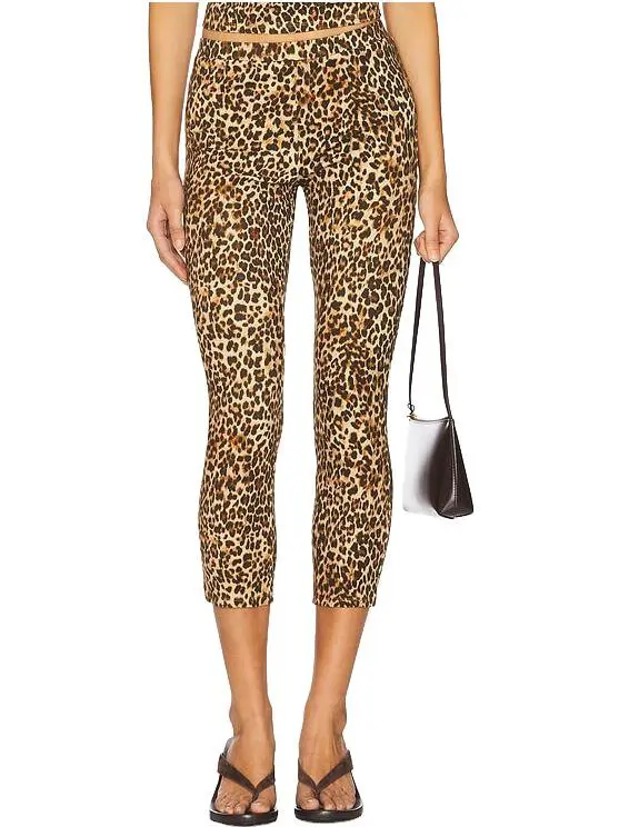 LOVERS AND FRIENDS Carmen Capri Pant - Leopard