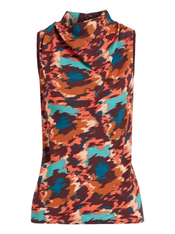 Ulla Johnson Cleo Printed Top - Orange