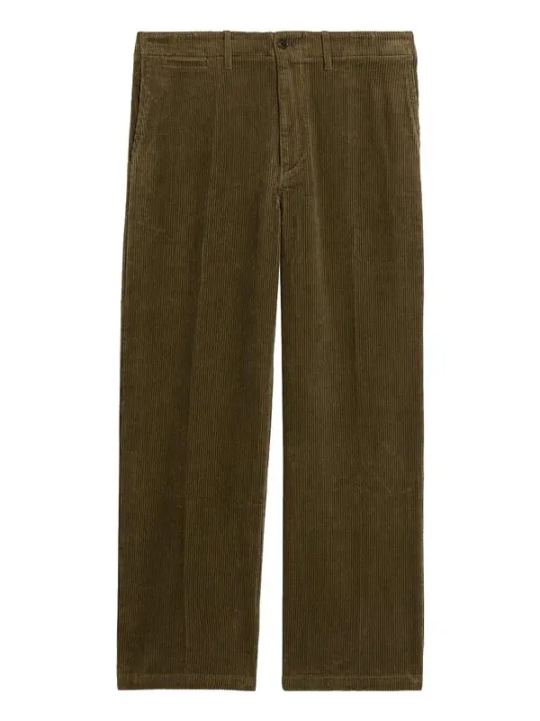 ALEX MILL Cotton-corduroy Pants - Army Green