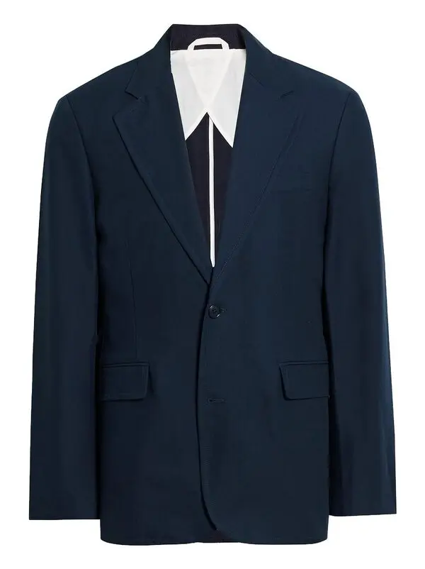 ALEX MILL Grant Cotton-twill Blazer - Midnight Blue