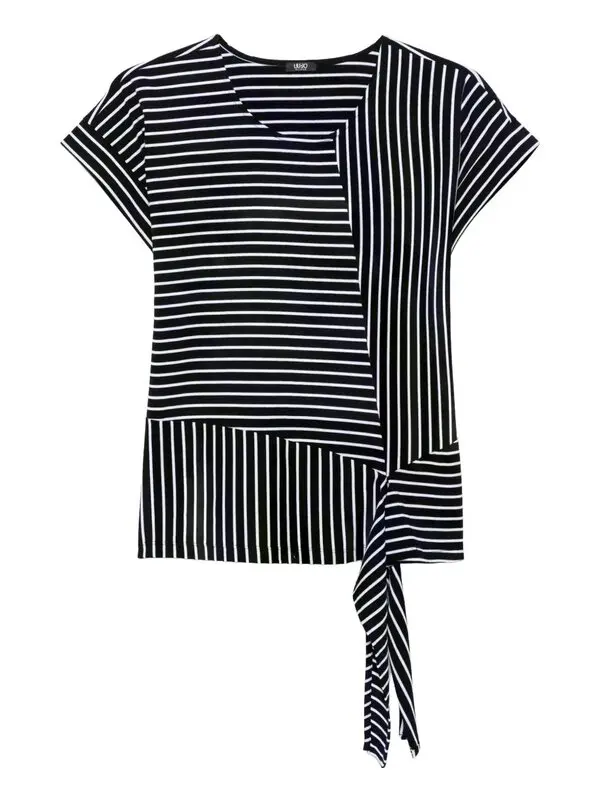 Liu Jo Striped T-shirt - Black