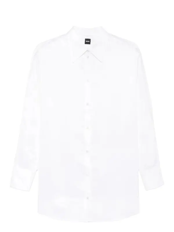 BOSS Lace-detailed Shirt - White