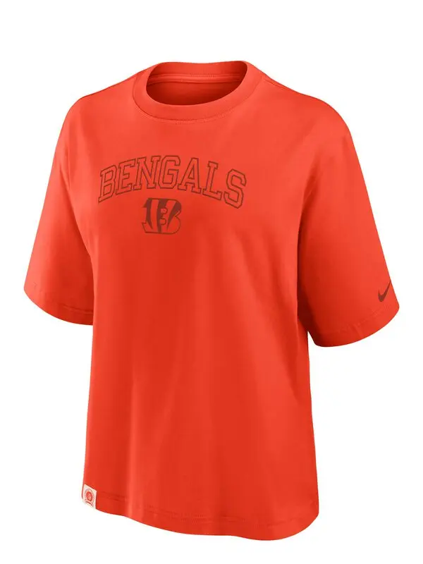 Nike Cincinnati Bengals Arch Boxy Nfl T-shirt - Orange