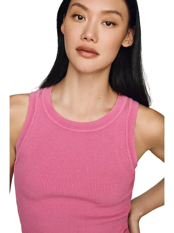 Citizens Of Humanity Isabel Rib Racerback Tank Top - Raspberry