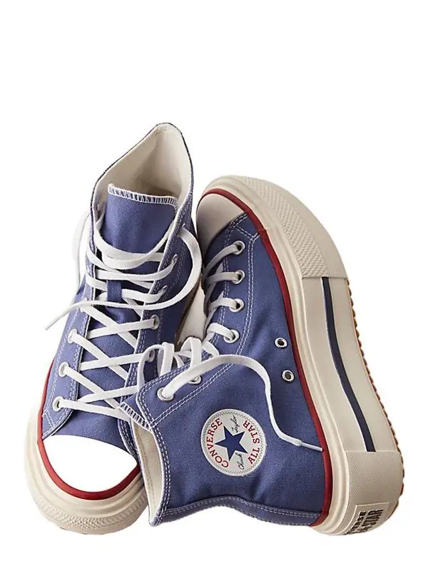 CONVERSE Chuck All Star Lift Double Stack Sneakers - Indigo Storm/egret/garnet