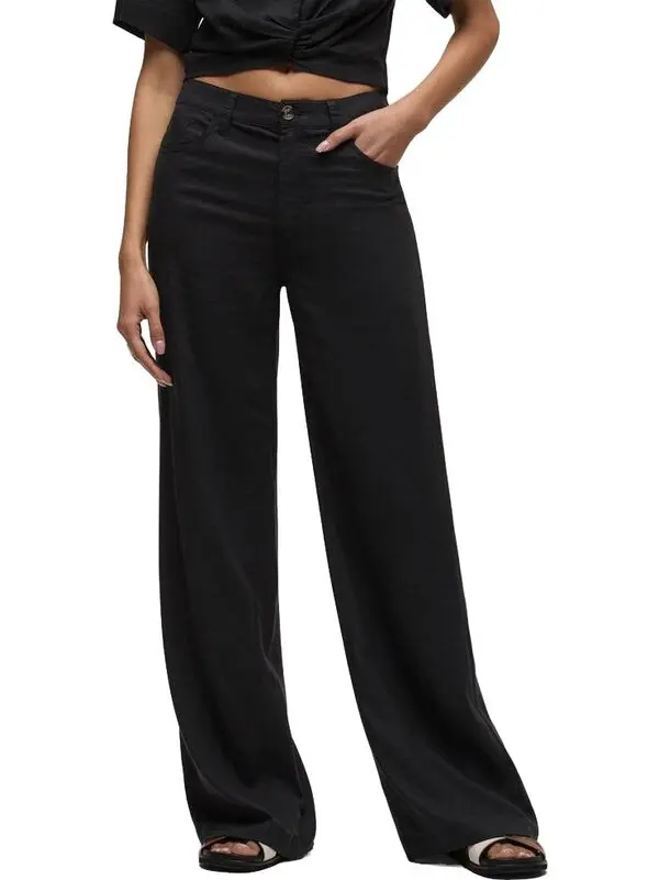 Hudson Jeans Jodie Loose Fit Wide Leg Pant - Black