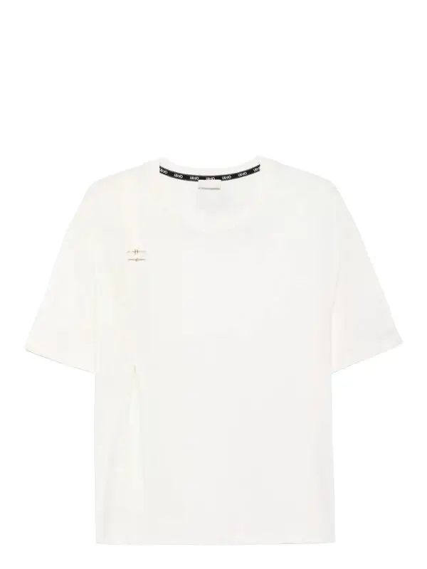 Liu Jo Appliqué-detail T-shirt - White