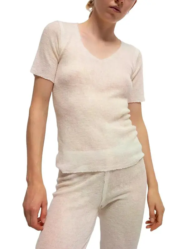 GUDRUN & GUDRUN Barbara Short-sleeve Top - Neutrals