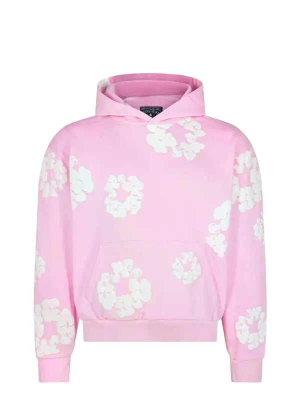 DENIM TEARS Cotton Wreath Powder Hoodie - Pink