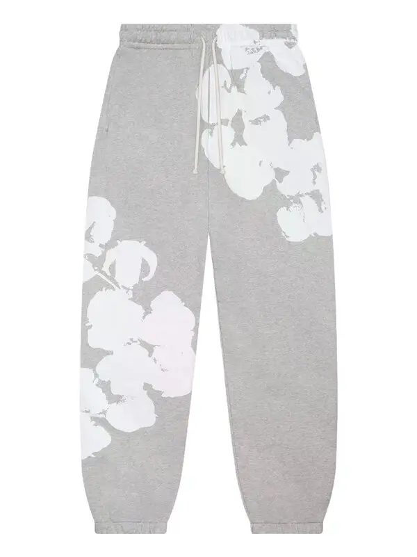 DENIM TEARS Big Cotton Wreath Track Pants - Grey