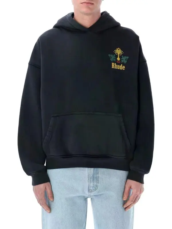 Rhude Hooded Sweatshirt - Black