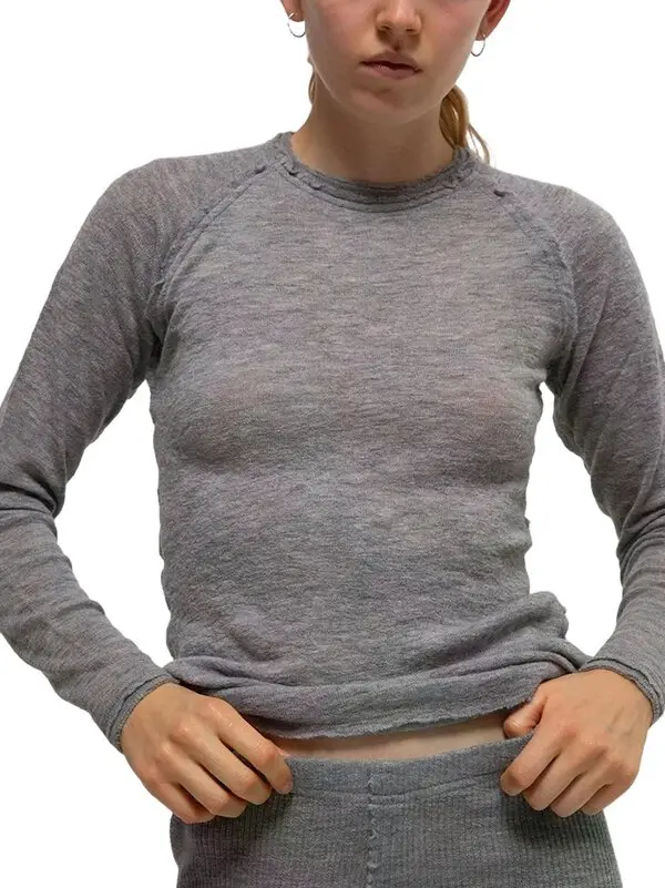 GUDRUN & GUDRUN Barba Long-sleeve Top - Grey