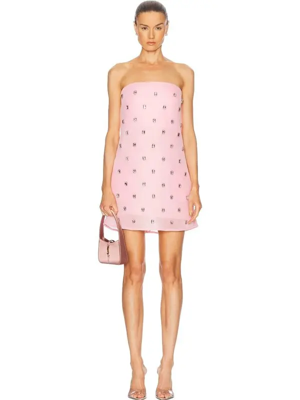 Brandon Maxwell The Tilly Dress - Light Pink