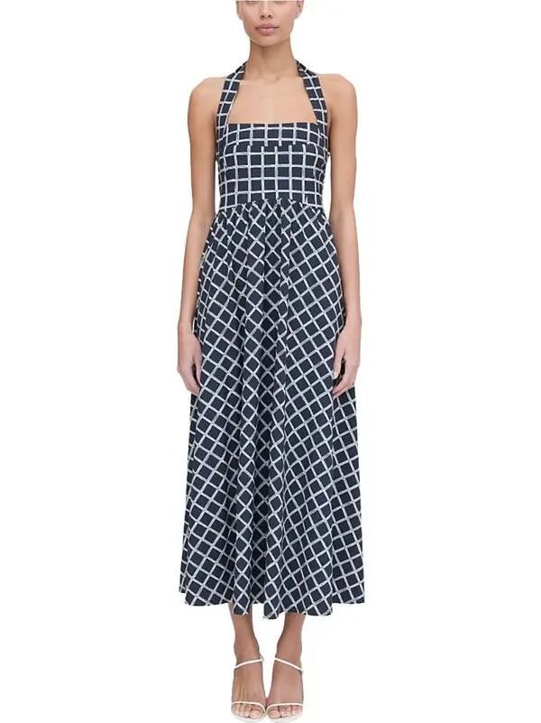 Hill House Home The Fleur Midi Dress - Grecian Check Jersey