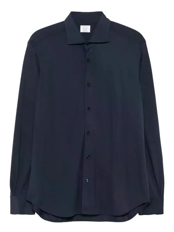 MAZZARELLI Spread-collar Shirt - Blue