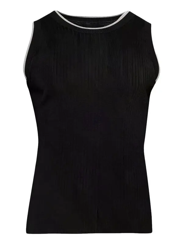 Amiri Ribbed Tank Top - Black