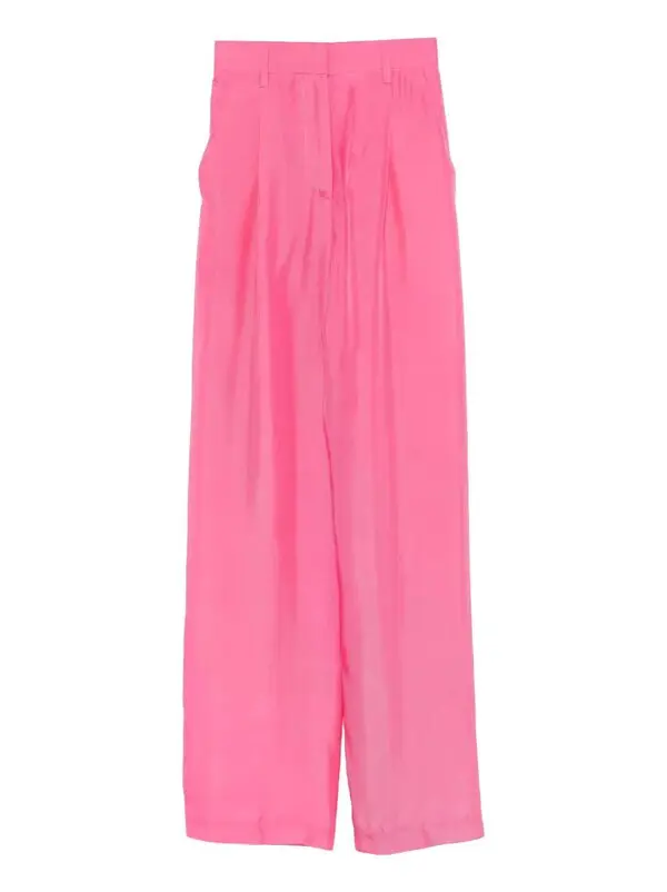 FORTE_FORTE Silk Trousers - Pink