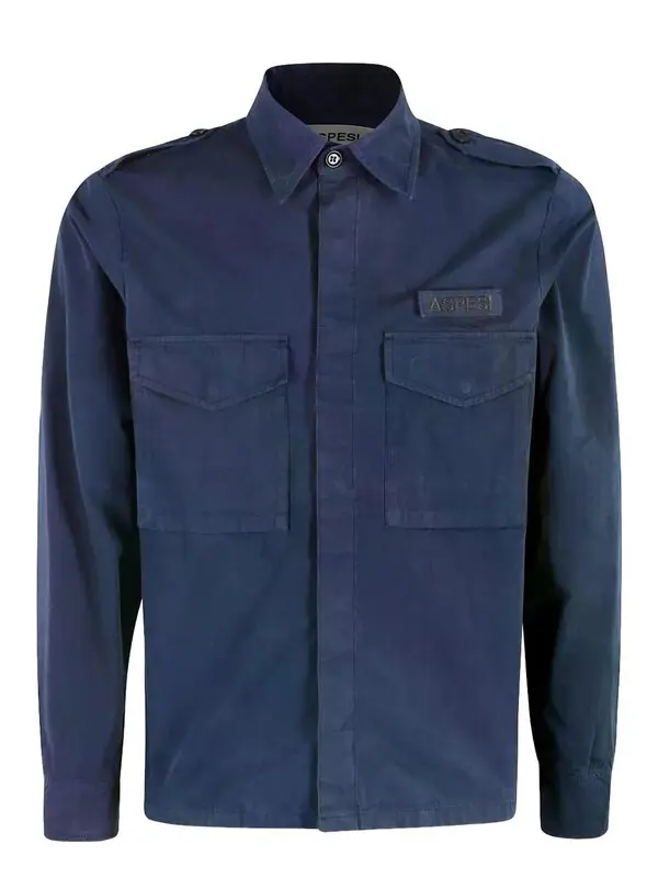 Aspesi Cotton Shirt Jacket - Blue