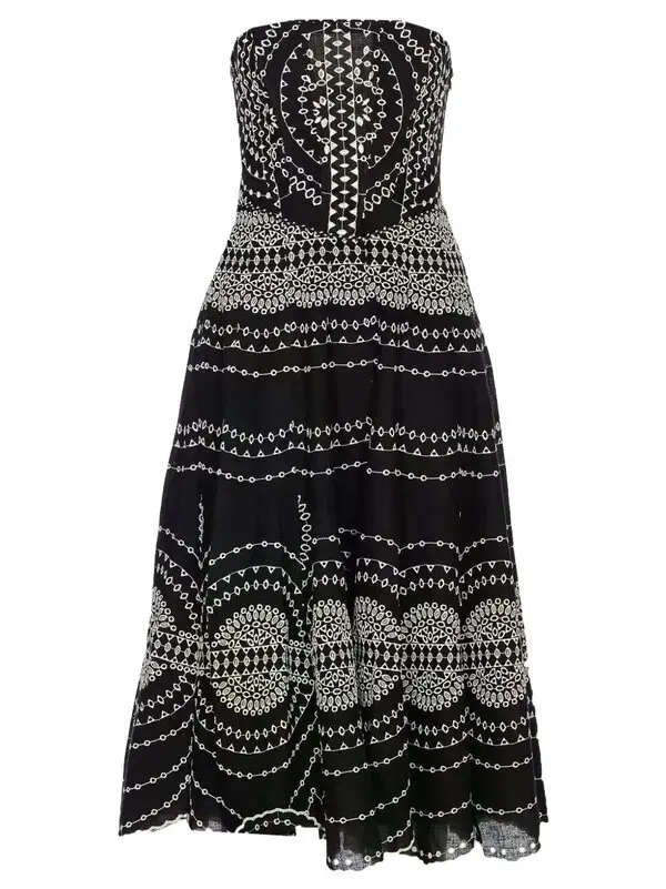 Charo Ruiz Ibiza Iris Strapless Dress - Black