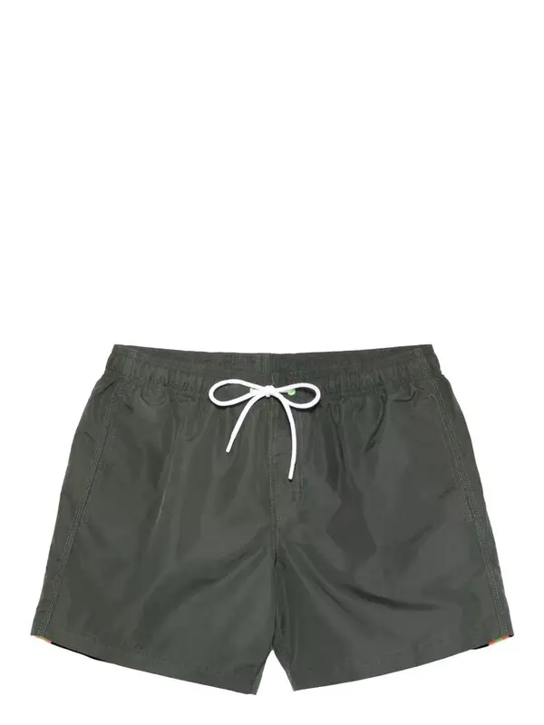 Sundek Stripe-detailing Swim Shorts - Green