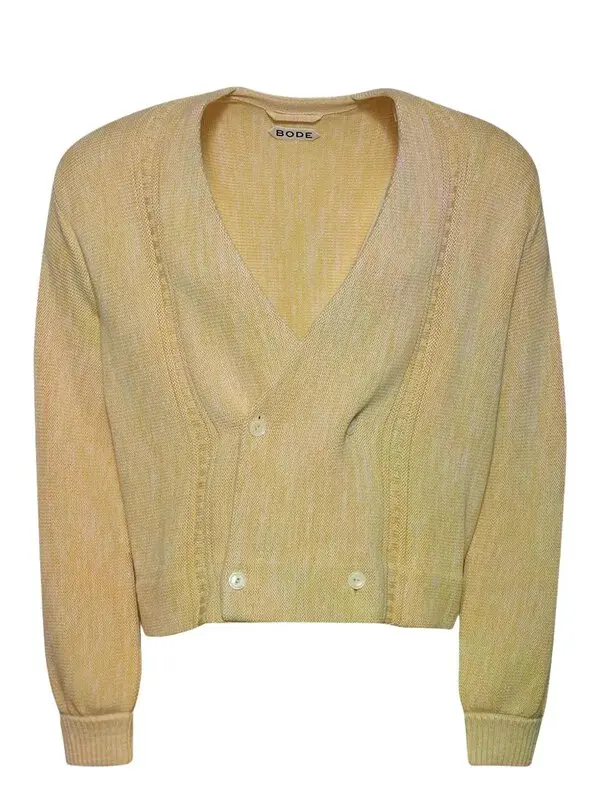 BODE Double-breasted Long Sleeve Top - Double-breasted Cardigan