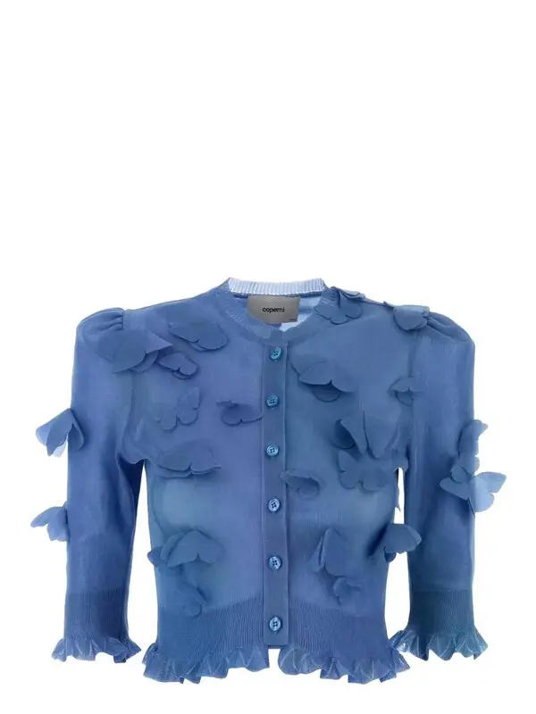 Coperni Butterfly Cardigan - Blue
