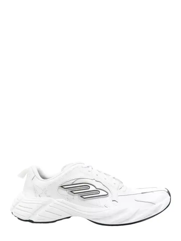 Balenciaga Monday Leather Sneakers - White