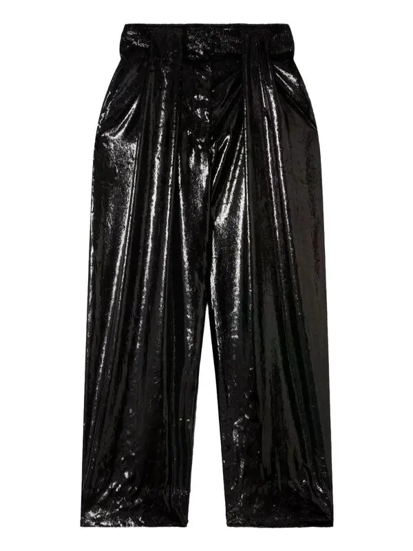Stella McCartney High-shine Trousers - Black