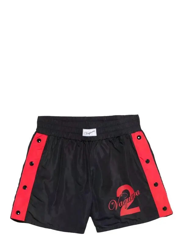 Vaquera Snap-buttons Shorts - Black