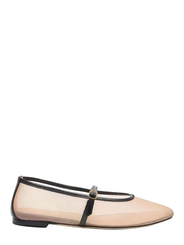 STUART WEITZMAN Bareitall Leather Ballet Flats - Neutrals