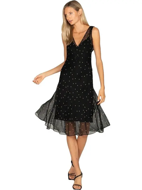 SECRET PON-PON Twila Dress - Black Polka Dot